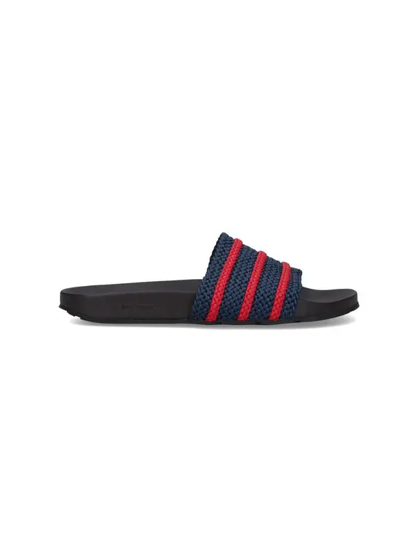 ADIDAS ORIGINALS BY WALES BONNER Woven Strap Slides - Blue