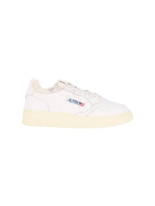 AUTRY Mini Medalist Low Top Sneakers - White