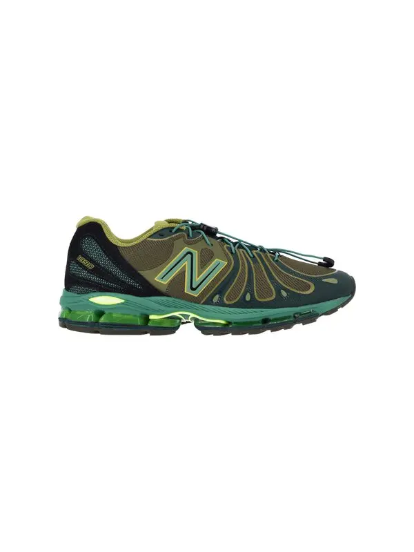 NEW BALANCE Mesh Lace-up Sneakers - Green