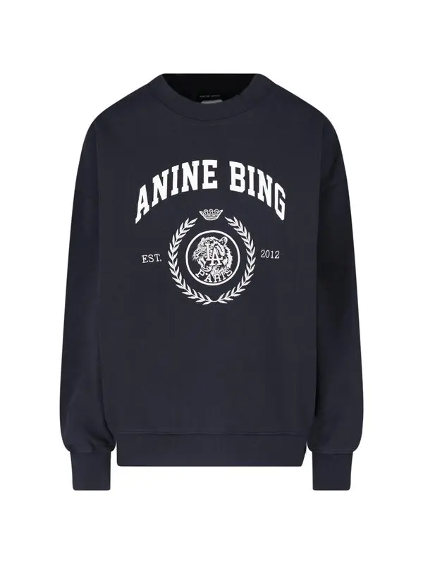 ANINE BING Vintage" Logo Sweatshirt - Black