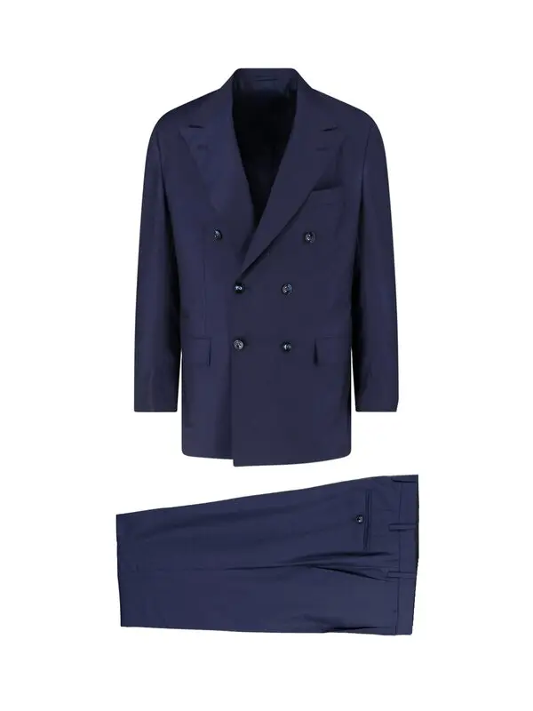 Kiton Double-breasted Suit Set