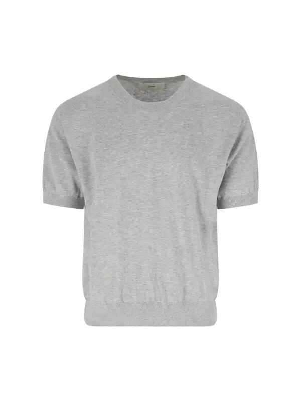 DUNST Melange Cotton-linen Blend Sweatshirt - Grey