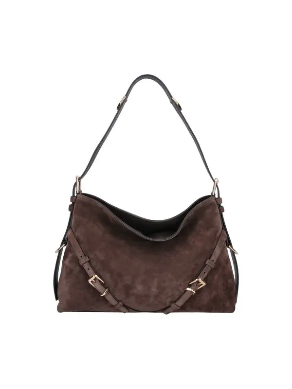 Givenchy Leather Handbag With Buckled Straps - Brown