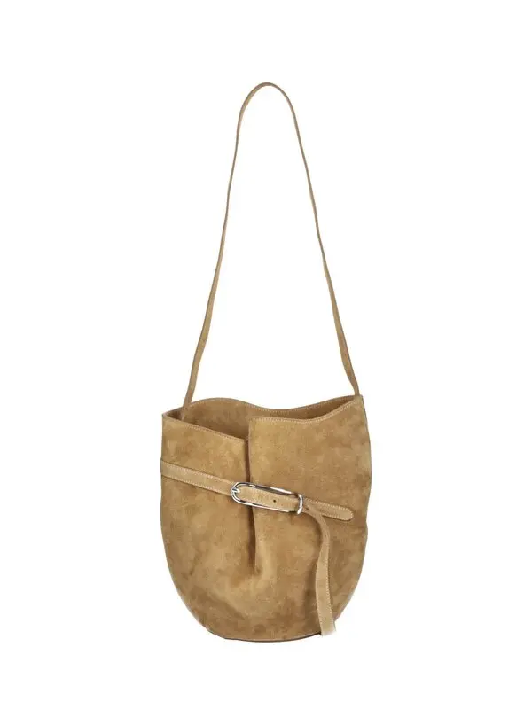 LIFFNER Cow Leather Shoulder Bag - Beige