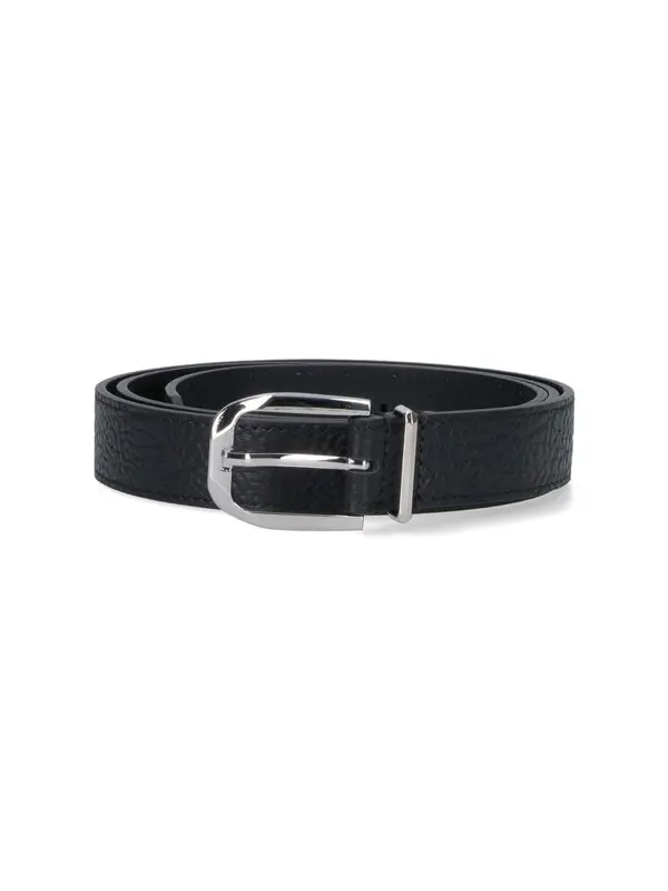 TONYWACK Textured Leather Belt - Black