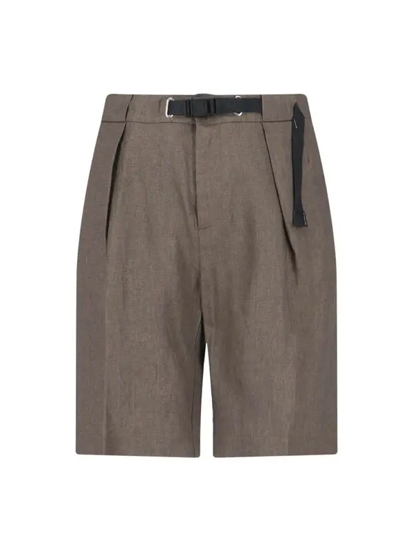 WHITE SAND 100% Linen Trousers - Brown