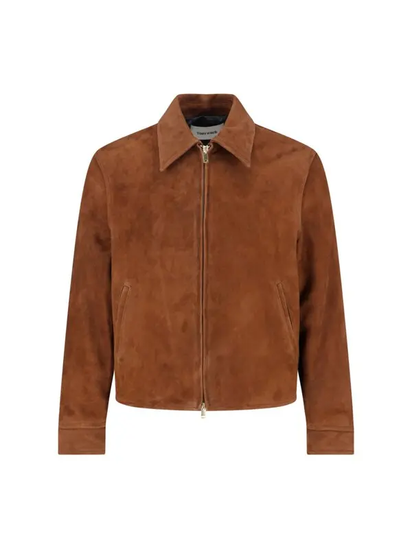 TONYWACK Goat Suede Jacket - Brown