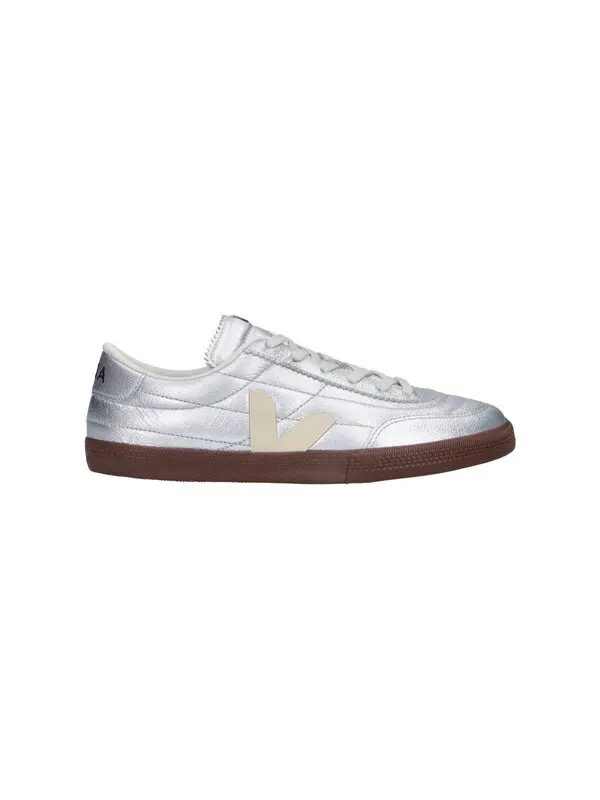 VEJA Organic Leather Golf Sneakers - Silver