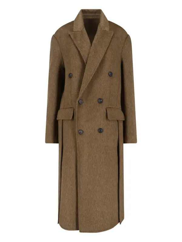 Phoebe Philo Double-breasted Long Overcoat