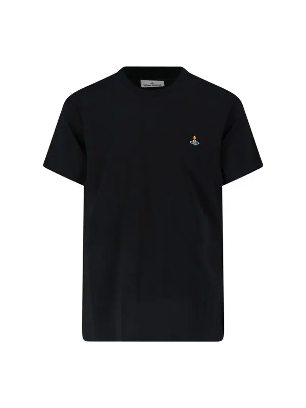 VIVIENNE WESTWOOD 100% Cotton T-shirt - Black