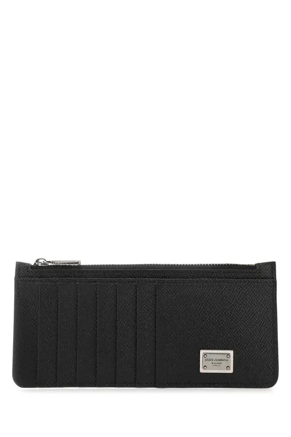 Dolce & Gabbana Leather Card Holder - Black