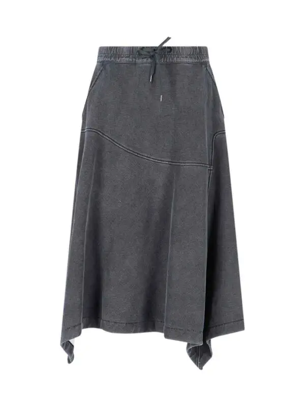 Our Legacy Asymmetrical Draped Midi Skirt - Grey