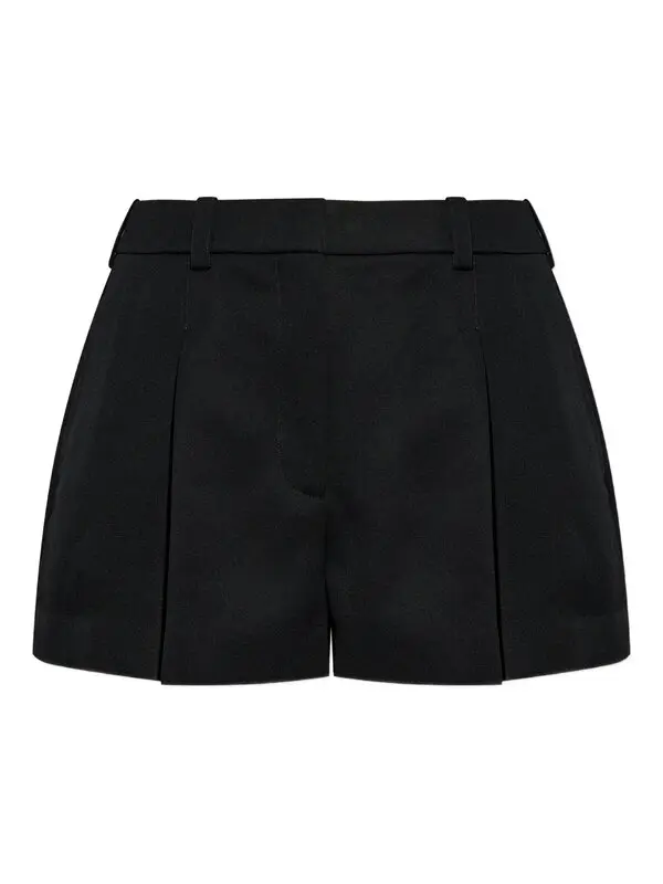 Givenchy Wool Shorts With Belt Loops And Hook Closure