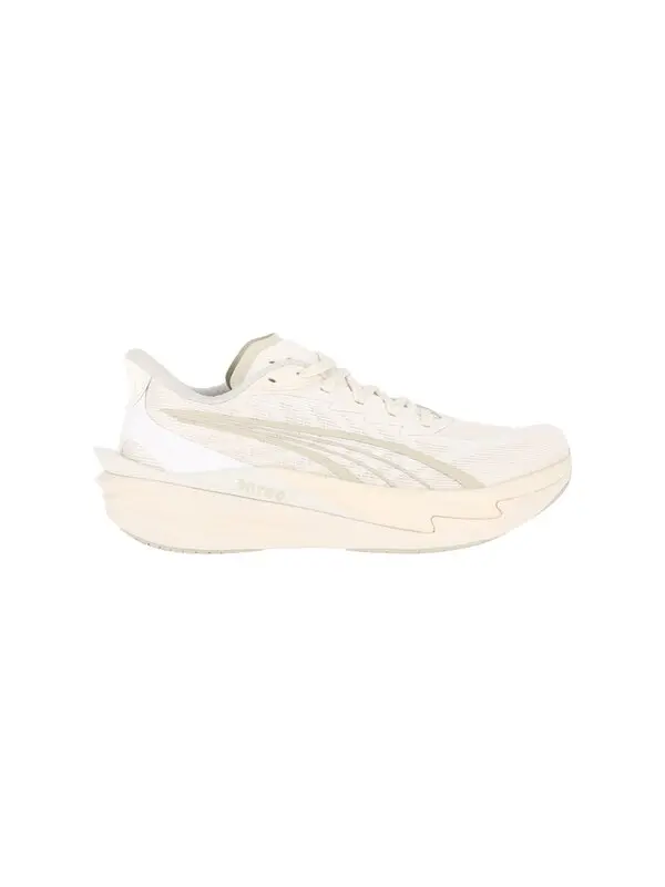 PUMA Textile Upper Sneakers With Rubber Sole - Cream