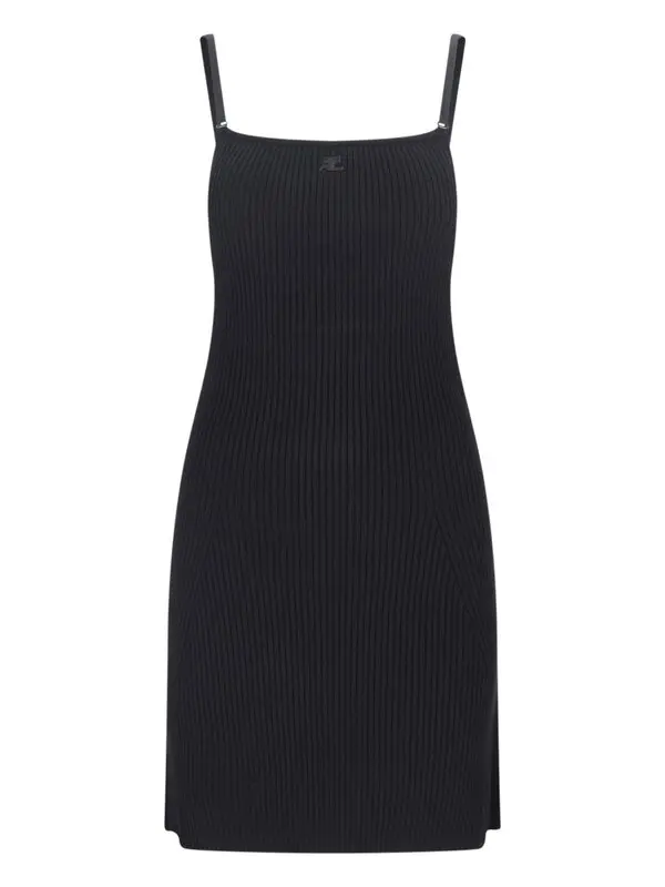 COURREGES Style Viscose-blend Knit Dress