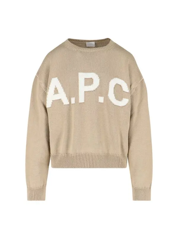 A.p.c. Logo Crewneck Pullover Sweater