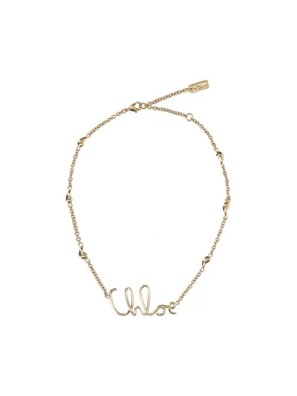 Chloé Brass Bijou Necklace - Gold