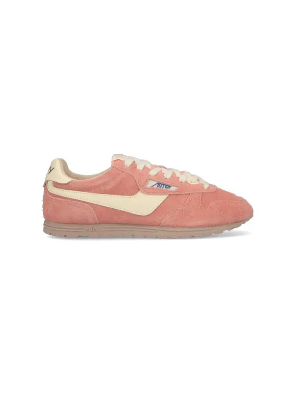 AUTRY Suede Leather Lifestyle Sneakers - Pink