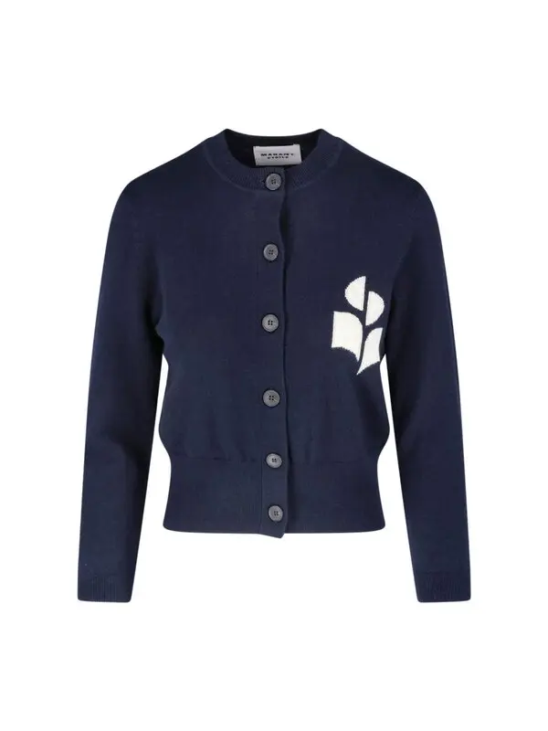 MARANT ETOILE Button-front Knit Cardigan - Blue