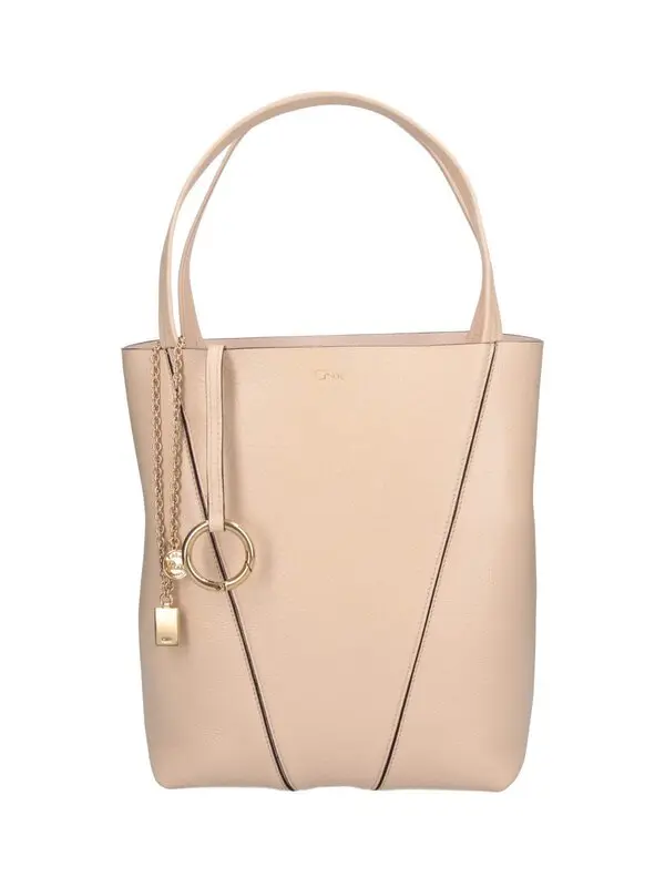 Chloé 100% Cow Leather Shoulder Bag - Beige