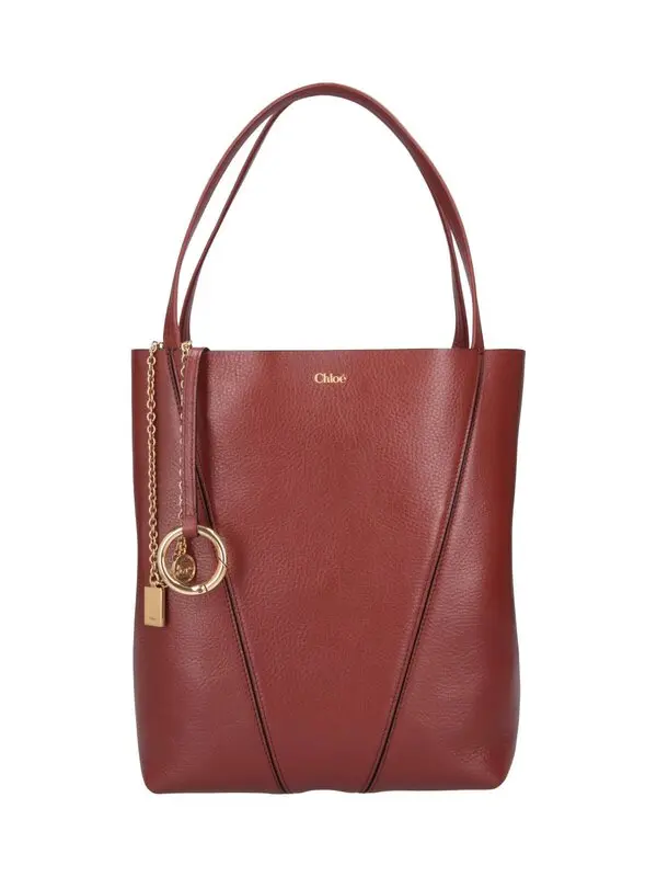 Chloé Italian Cow Leather Shoulder Bag - Brown