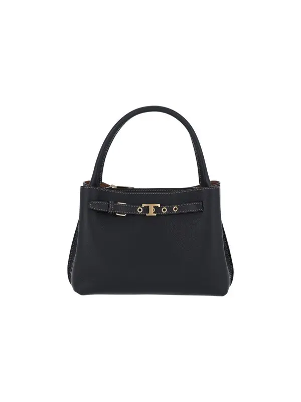 TOD`S Tod's Calf Leather Shoulder Bag - Black