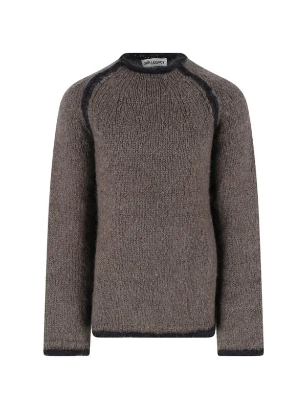 Our Legacy Mohair & Wool Knit Sweater - Brown