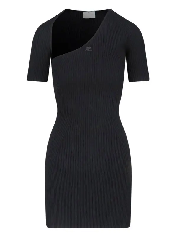 COURREGES Sleek Viscose-blend Mini Dress For