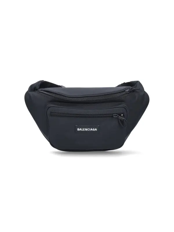 Balenciaga Nylon Crossbody Bag - Black