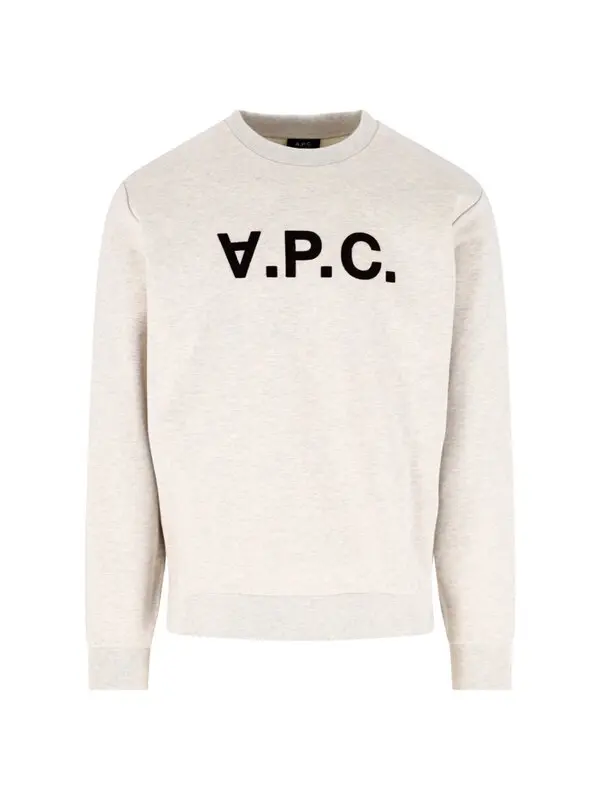 A.p.c. Logo Crewneck Sweatshirt - Grey