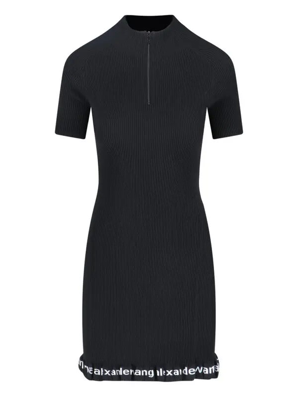 Alexander Wang Stretch Nylon Contour Midi Dress
