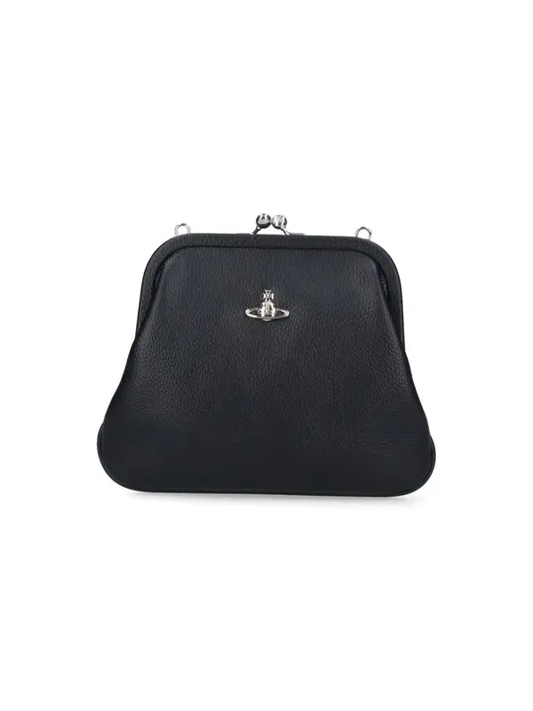 VIVIENNE WESTWOOD Leather Frame Clutch Bag