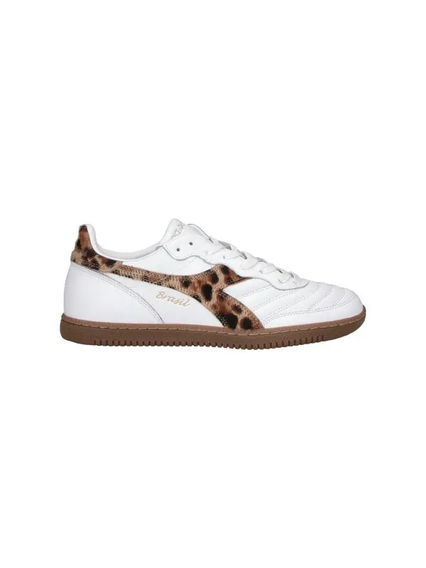 Dolce & Gabbana Leopard Print Low-top Sneaker - White