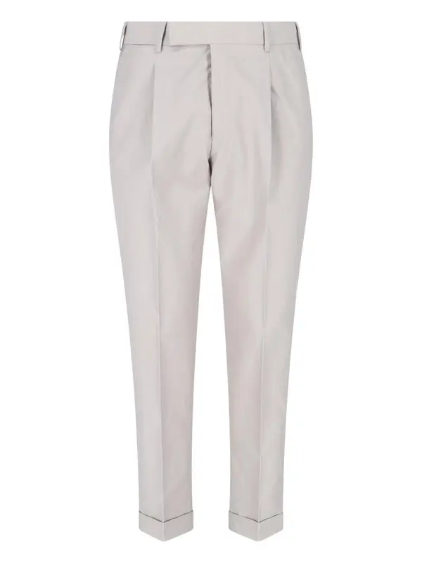 PT TORINO Tailored Wool-cotton Trousers