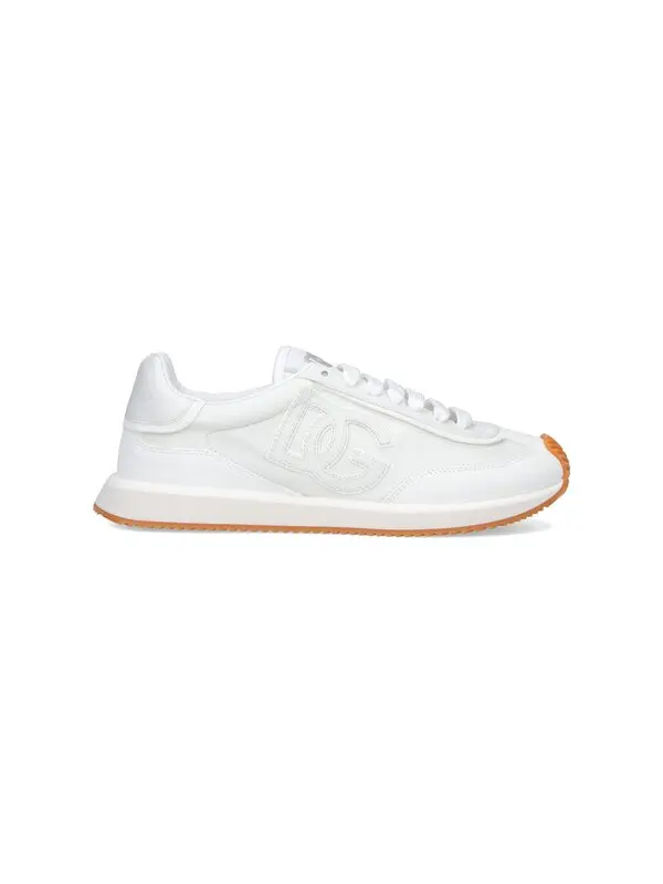 Dolce & Gabbana Calf Leather Sneakers - White