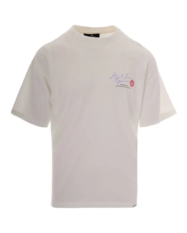 REPRESENT Graphic Print Oversized T-shirt - Flat White