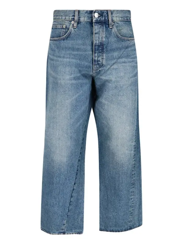 SUNFLOWER High-rise Wide-leg Jeans - Blue