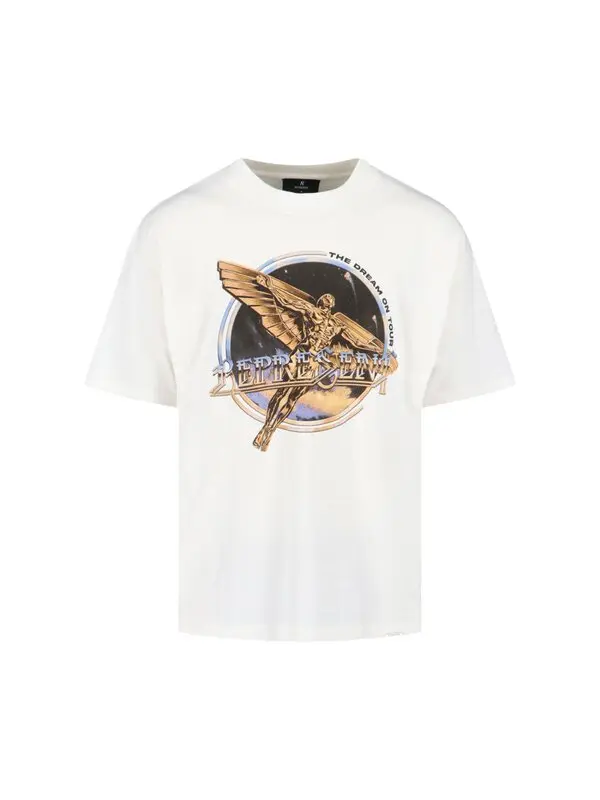 REPRESENT Lightweight 100% Cotton Crewneck T-shirt For - White