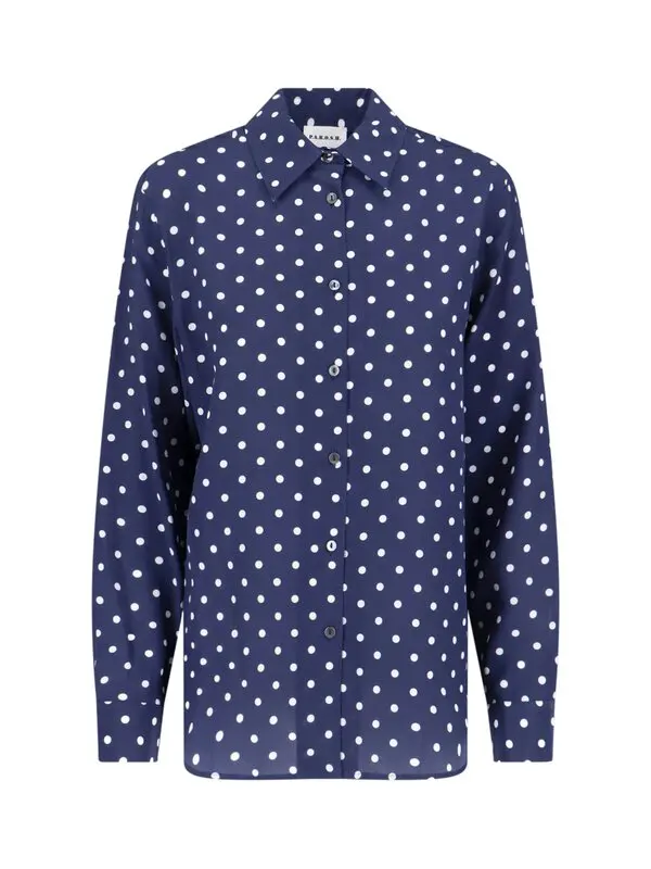 PAROSH 100% Silk Button-up Shirt