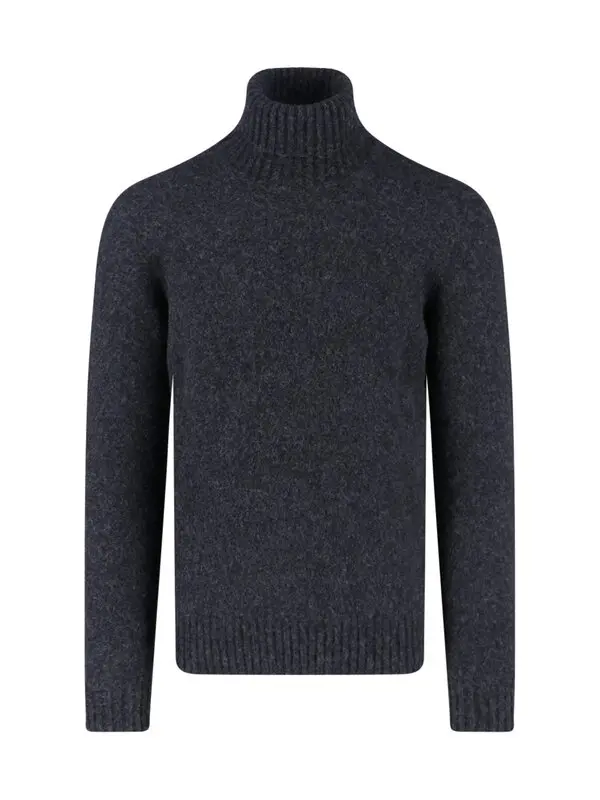 DRUMOHR Ribbed Turtleneck Sweater - Grey