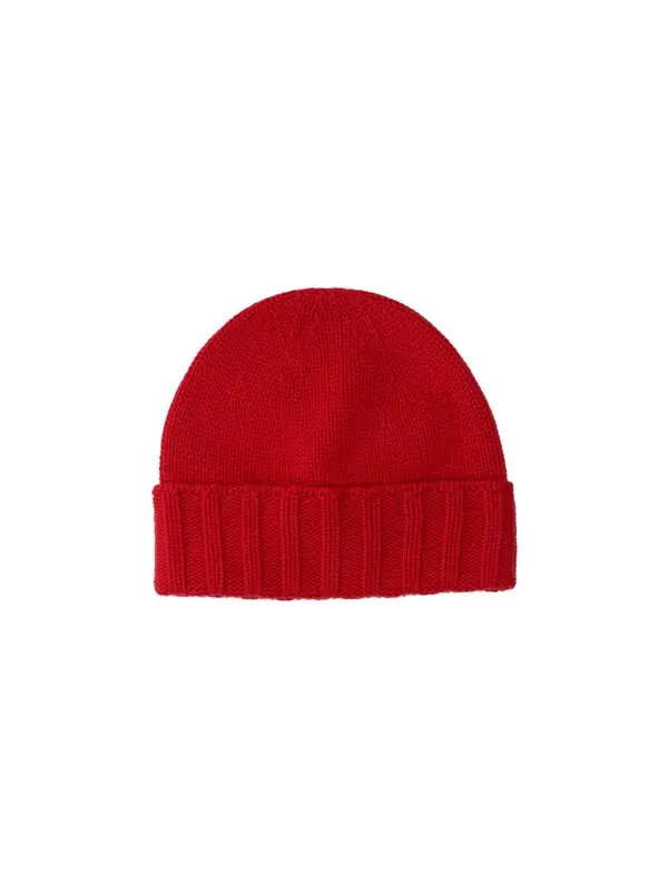 DRUMOHR Knit Beanie Hat - Red