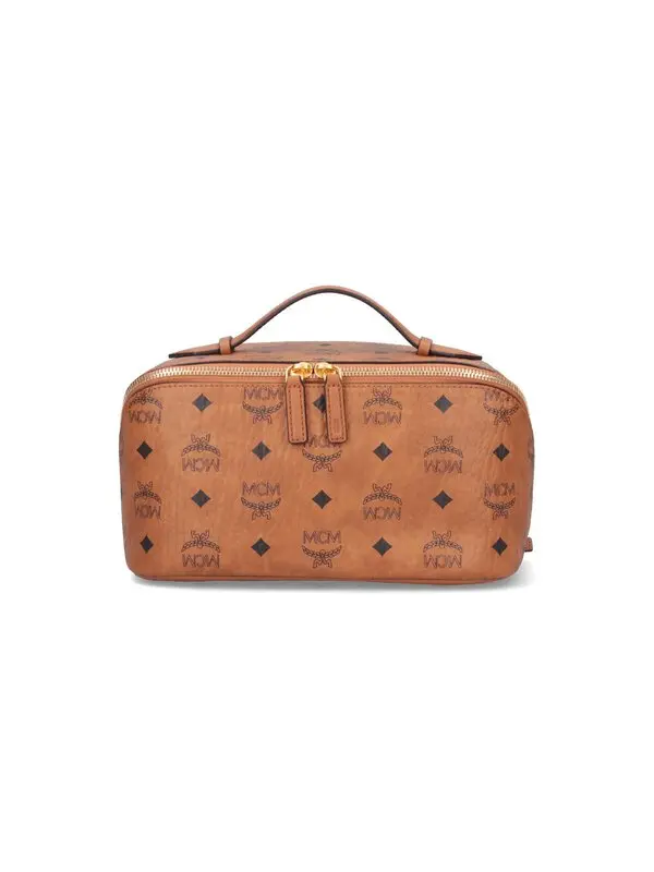 Mcm Cowhide Crossbody Bag - Brown