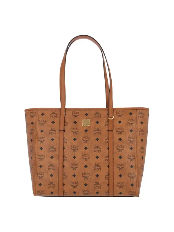 Mcm Structured Mini Handbag - Brown