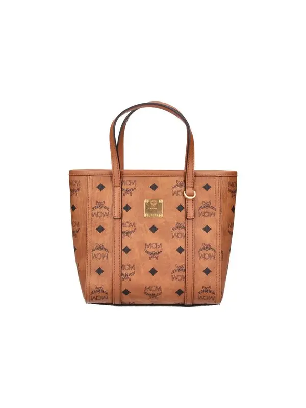 Mcm Logo-style Shoulder Bag - Brown