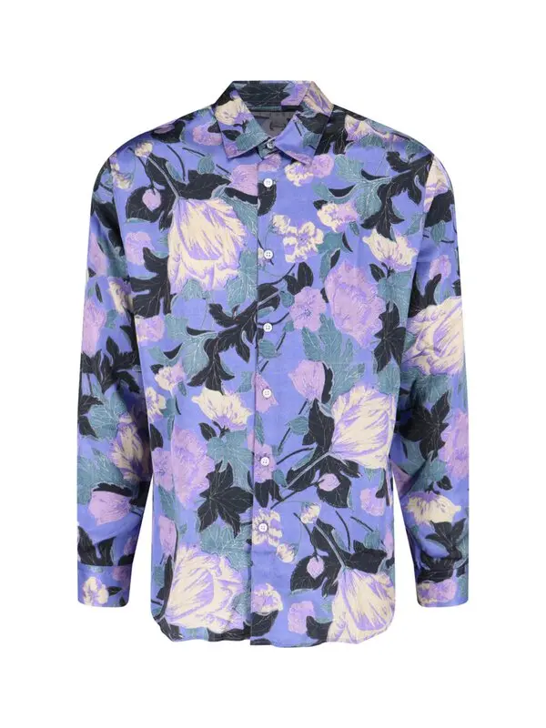 ERL Long Sleeve Floral Button-up Shirt