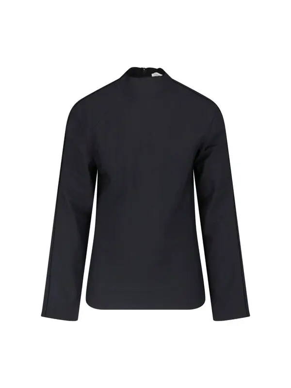 ENTIRE STUDIOS Mock Neck Long Sleeve Top