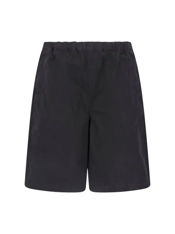 ENTIRE STUDIOS Relaxed Elastic-waist Shorts - Black