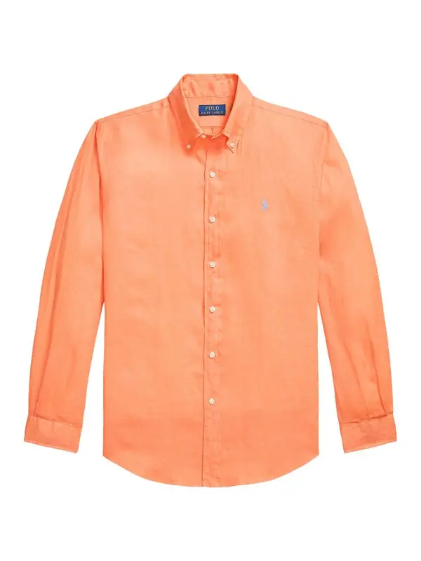 Ralph Lauren Linen Button-up Shirt For - Orange