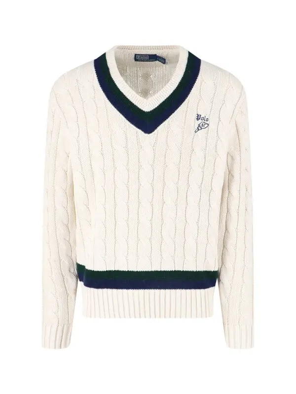 Polo Ralph Lauren Lightweight Cotton-cashmere-hemp Crewneck Sweater For - White