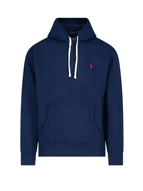 Polo Ralph Lauren Logo Pullover Hoodie - Blue